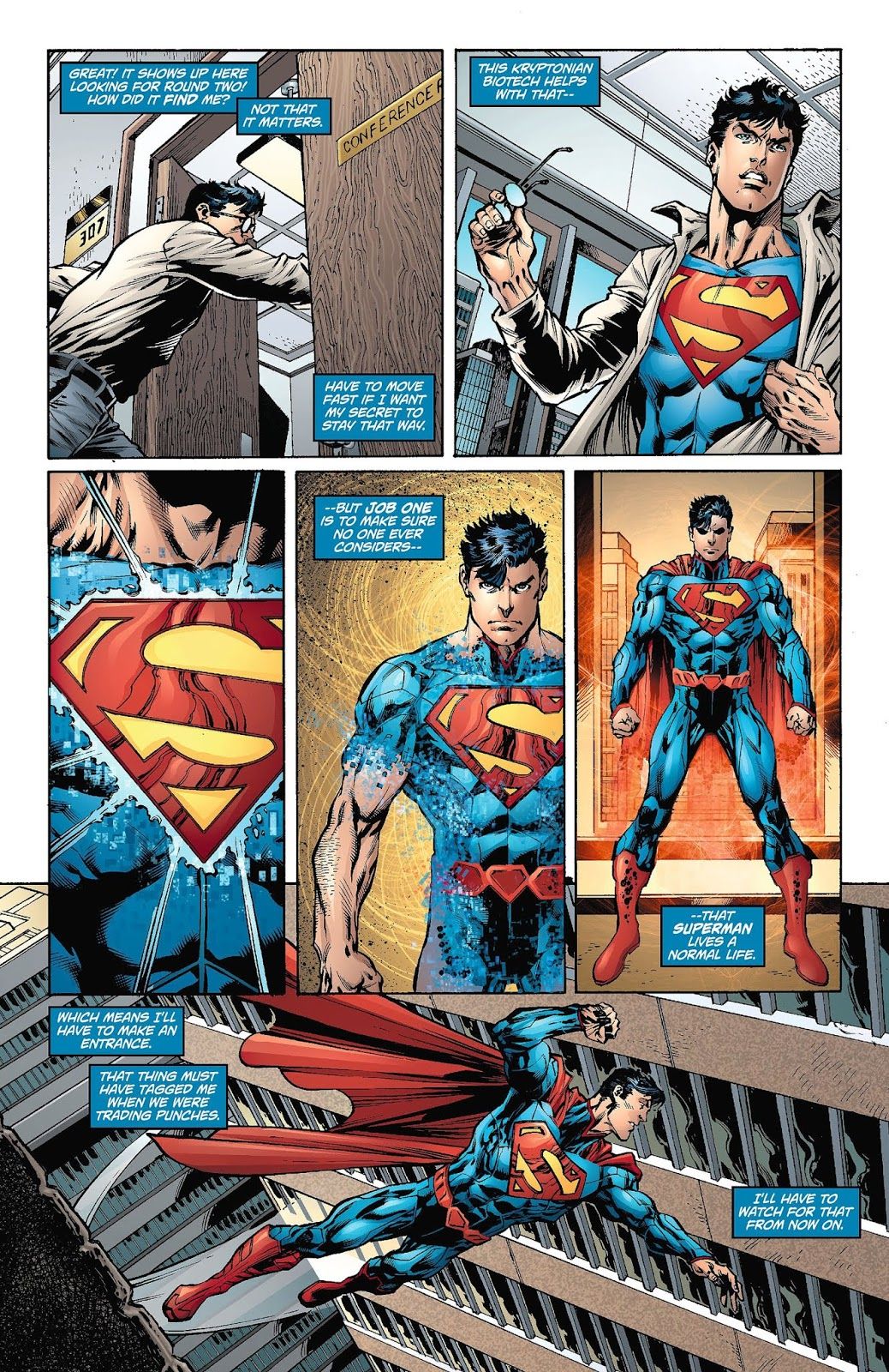 [Superman - DC Comics] Where does Superman leaves his glasses when he ...