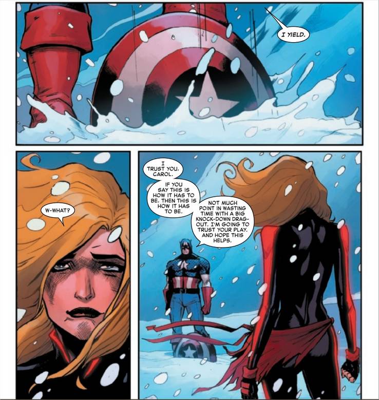 Lawan Dark Captain Marvel, Captain America Buktikan Avengers Terbaik ...