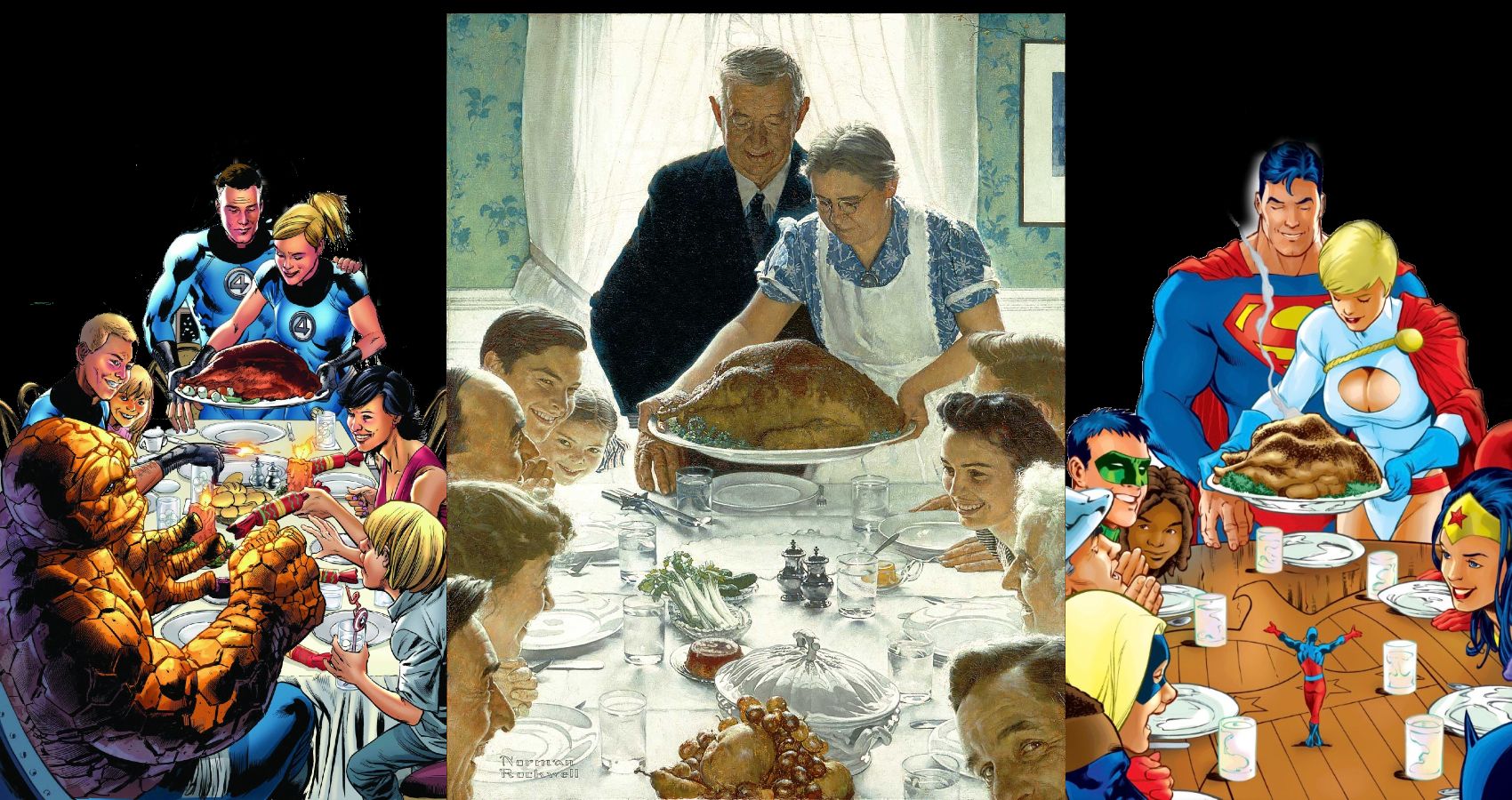 Thanksgiving: 10 Comic Book Covers That Reference "Freedom From Want"
